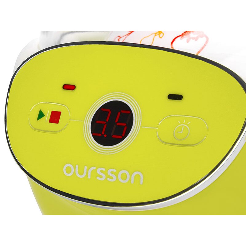 Iaurtiera Oursson FE1105/GA, 1L, LCD, Functie fermentare, 8 recipiente ...