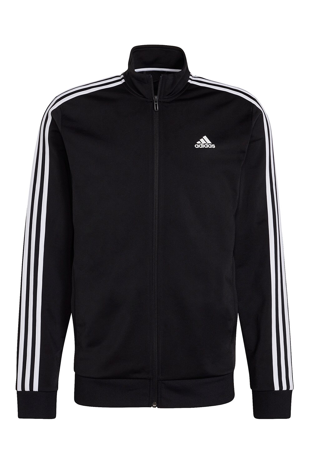 adidas Sportswear, Bluza sport cu fermoar si model logo, Negru, 3XL ...