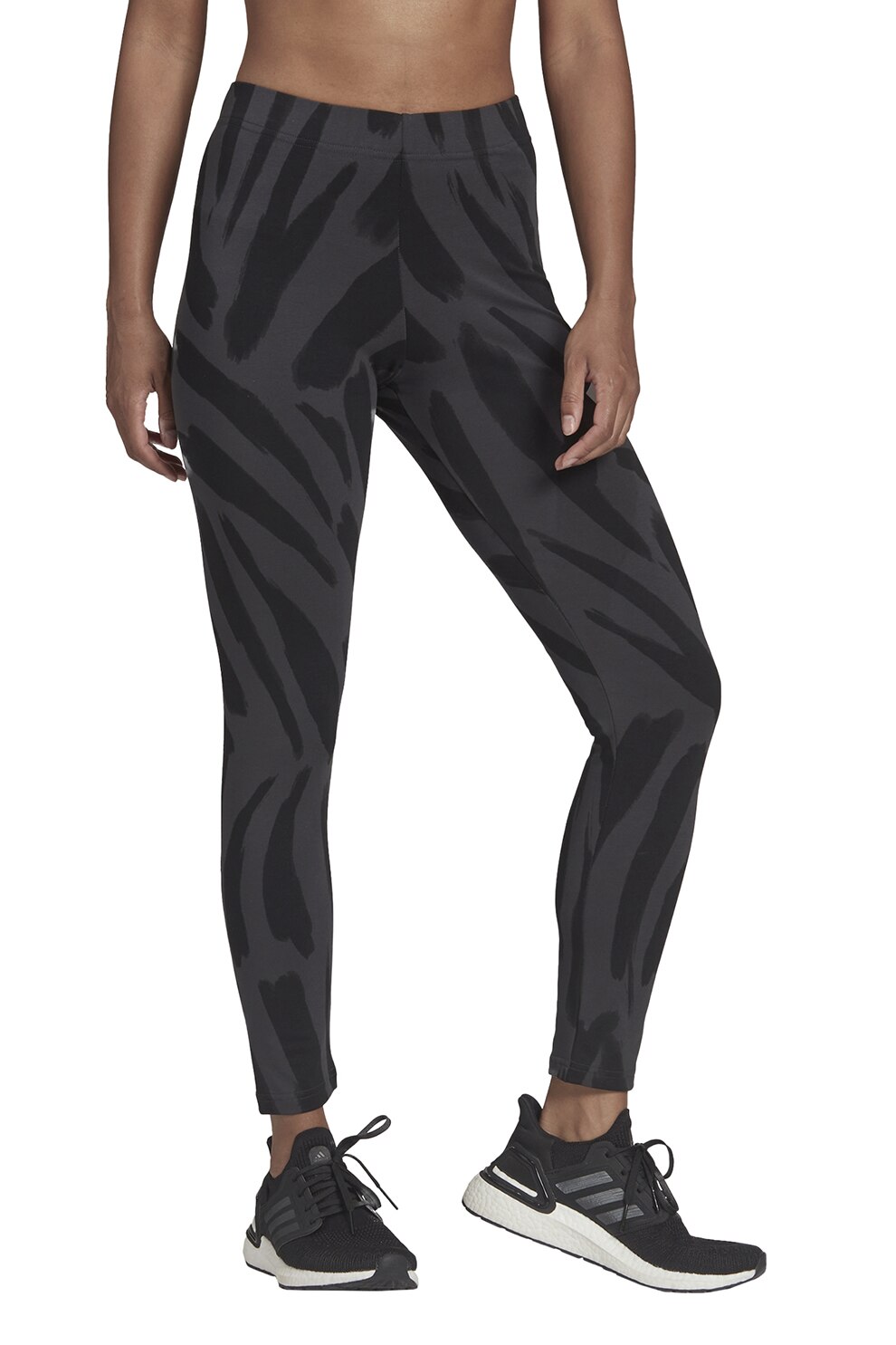 adidas Sportswear, Colanti Future Icons Feel Fierce, Negru, Gri inchis ...