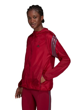 adidas Performance, Jacheta regular fit cu 3 dungi, pentru alergare Run ...