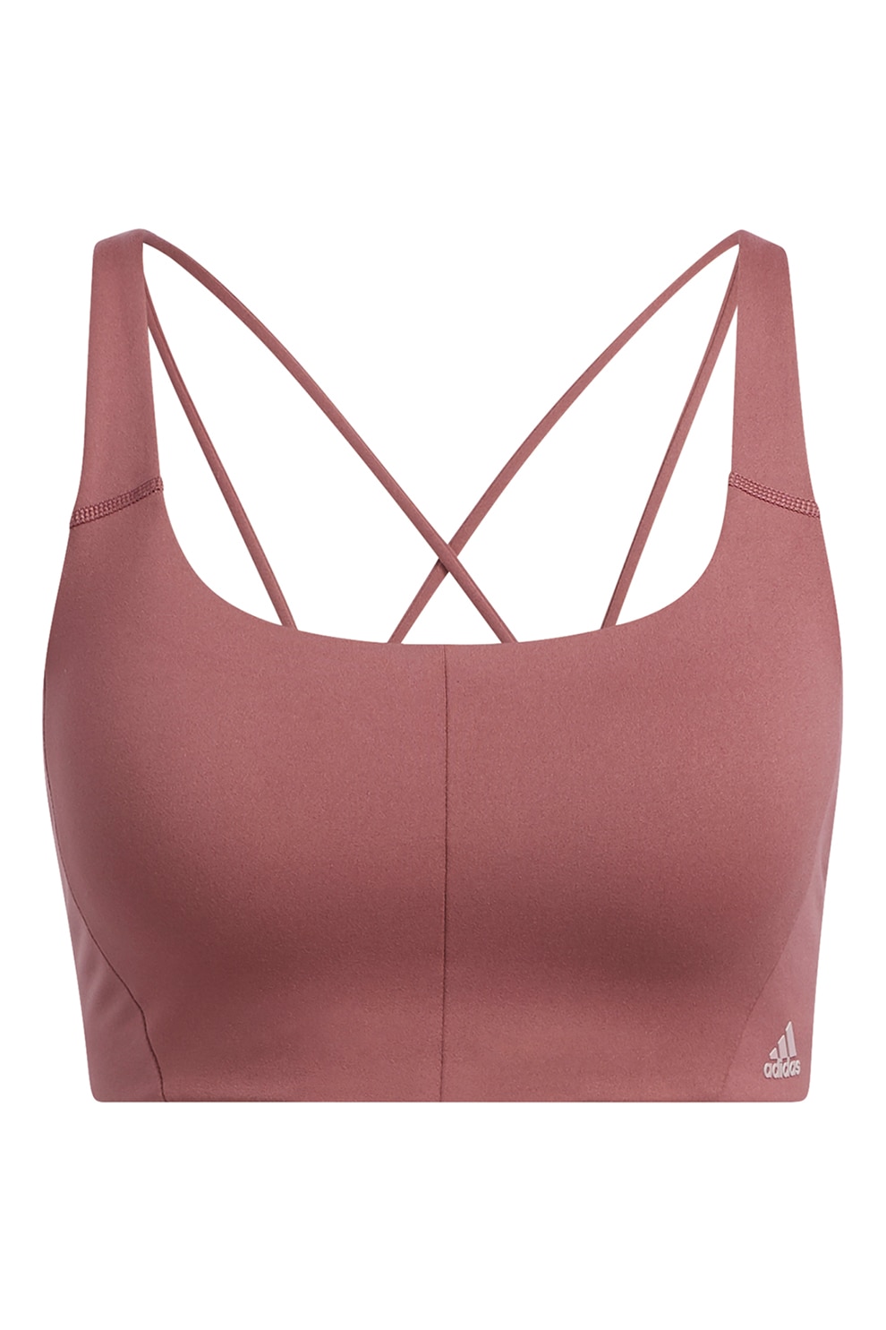 adidas Performance, Bustiera cu bretele incrucisate pentru fitness ...