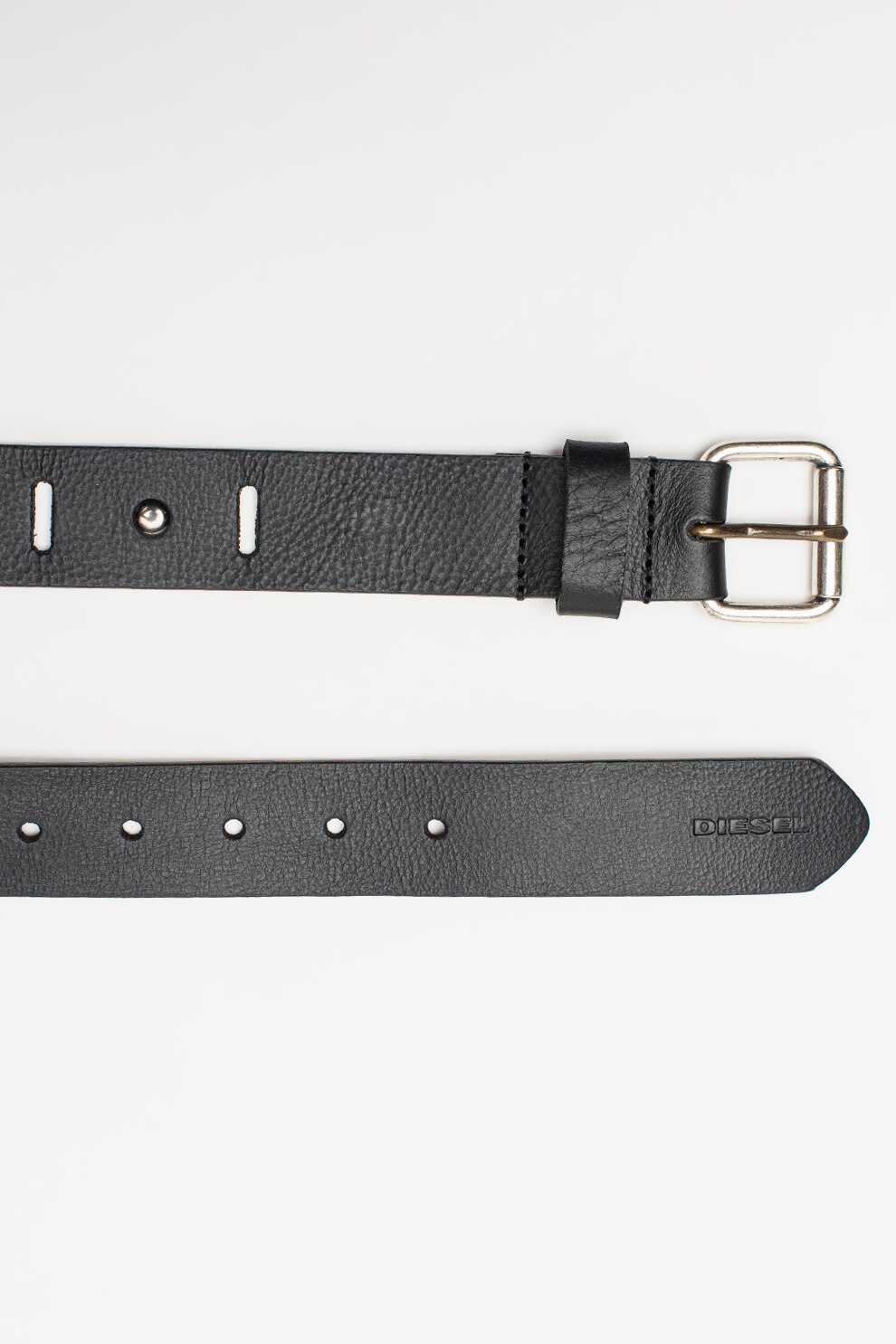 Diesel, Curea din piele Match, Negru, 100 - eMAG.ro