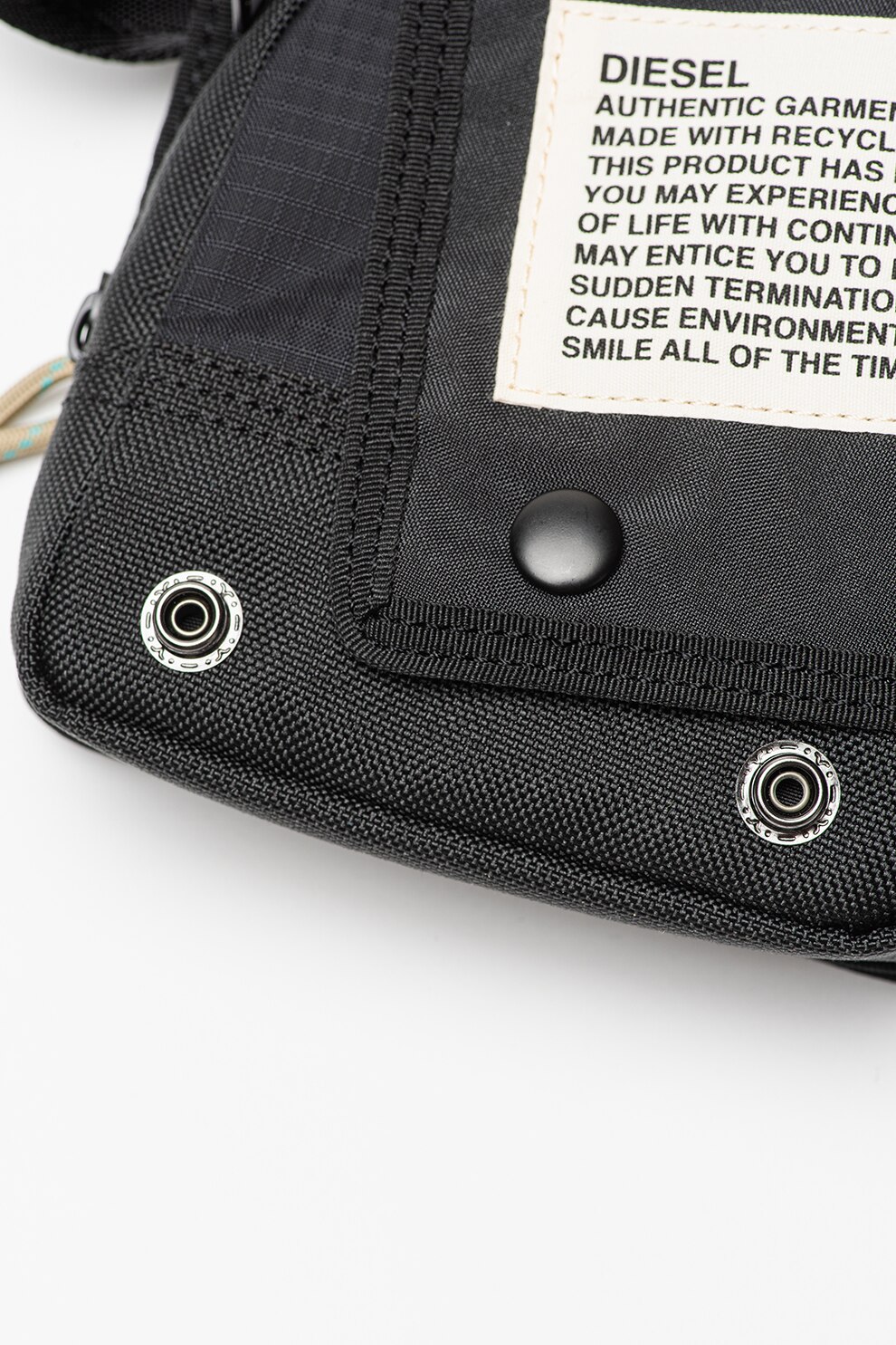 Diesel, Geanta crossbody cu aplicatie logo Anko, Turcoaz - eMAG.ro