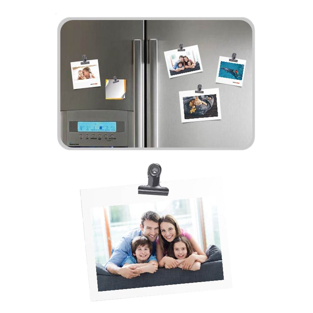 Set 4 magneti metalici cu clipsuri pentru poze, 3 cm - eMAG.ro