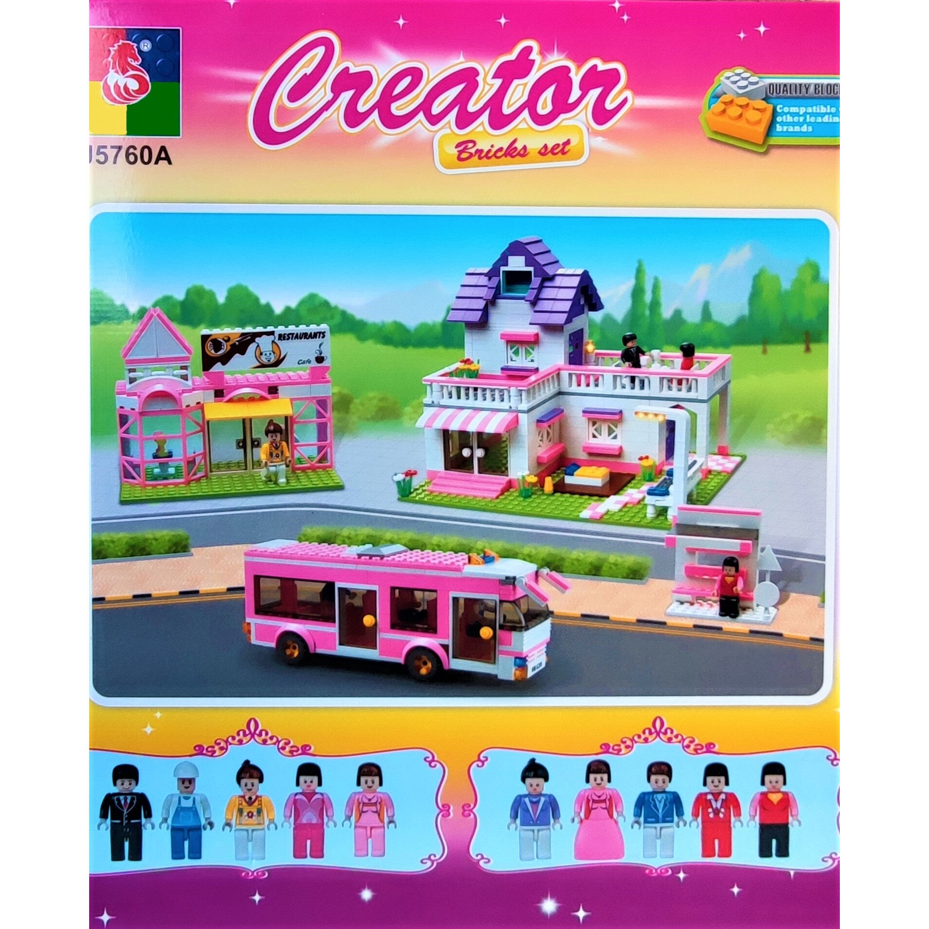 Set constructie tip lego Creator Princess City,1.872 piese si 10 ...