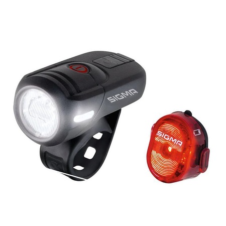 Комплект фарове и стопове за велосипед Sigma Aura 45 + Sigma Nugget II ...