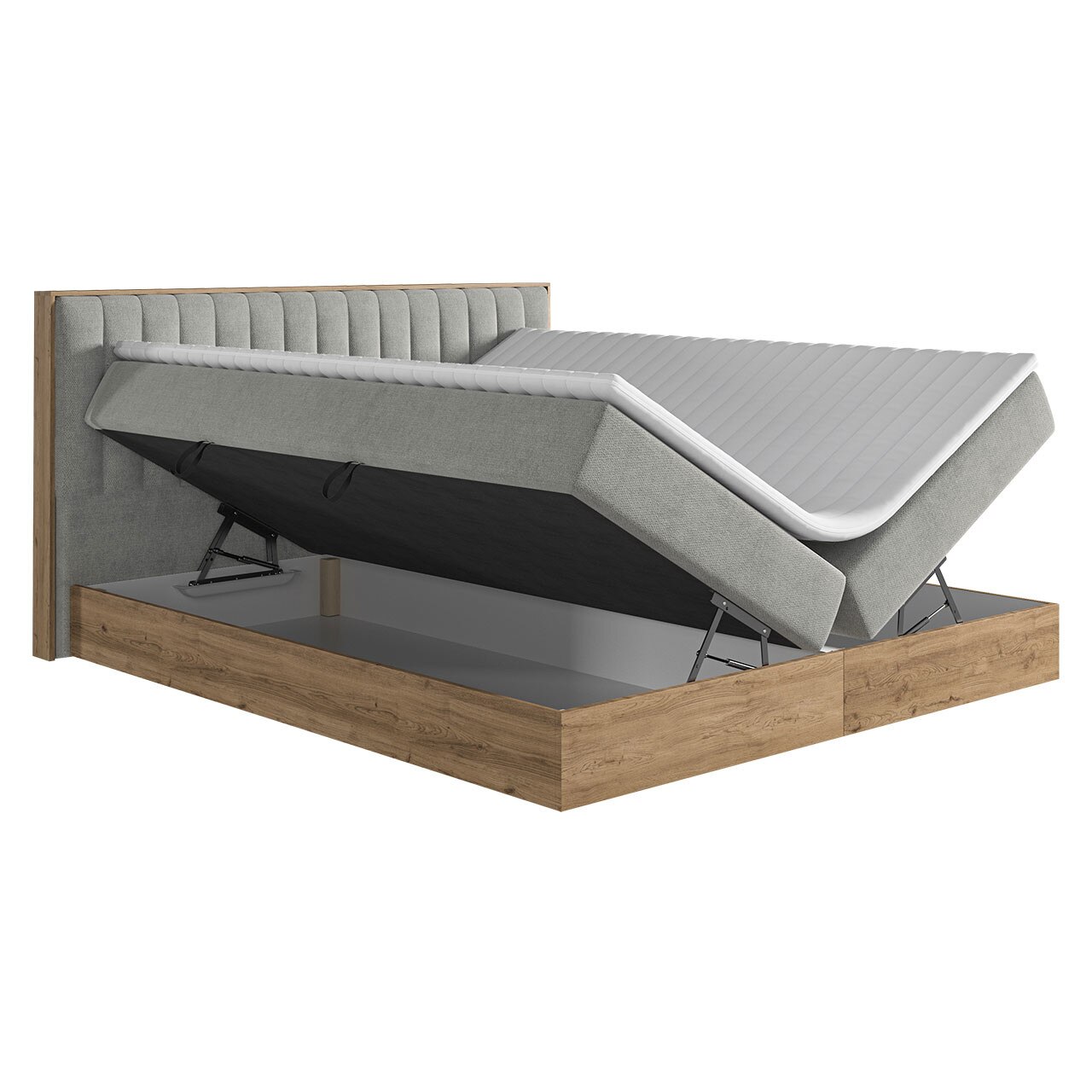 Pat matrimonial Bibiarko, Mirjan24, 160x200 cm - eMAG.ro