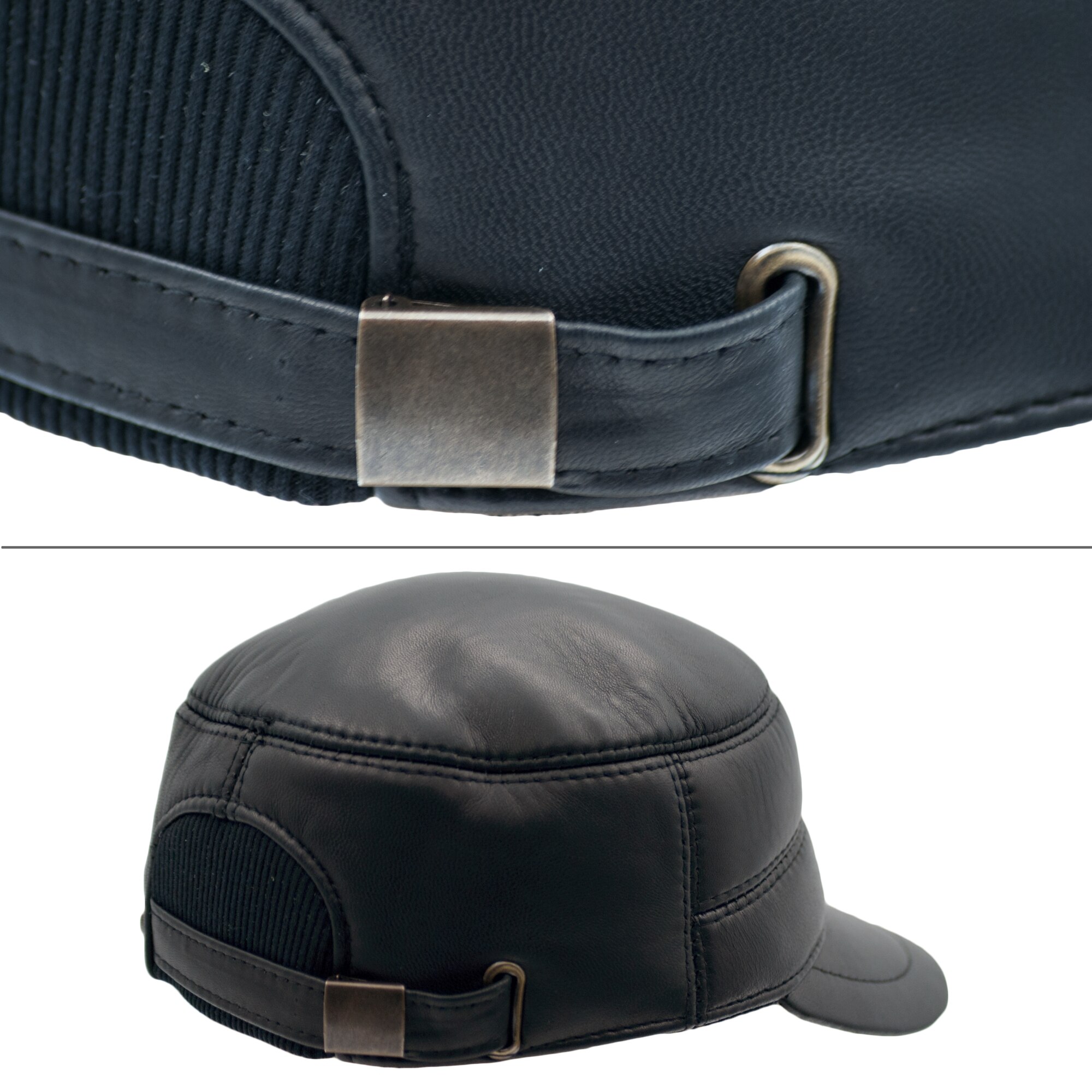 Sapca barbati, Dazoriginal, armata stil, cu protectie urechi, piele ...