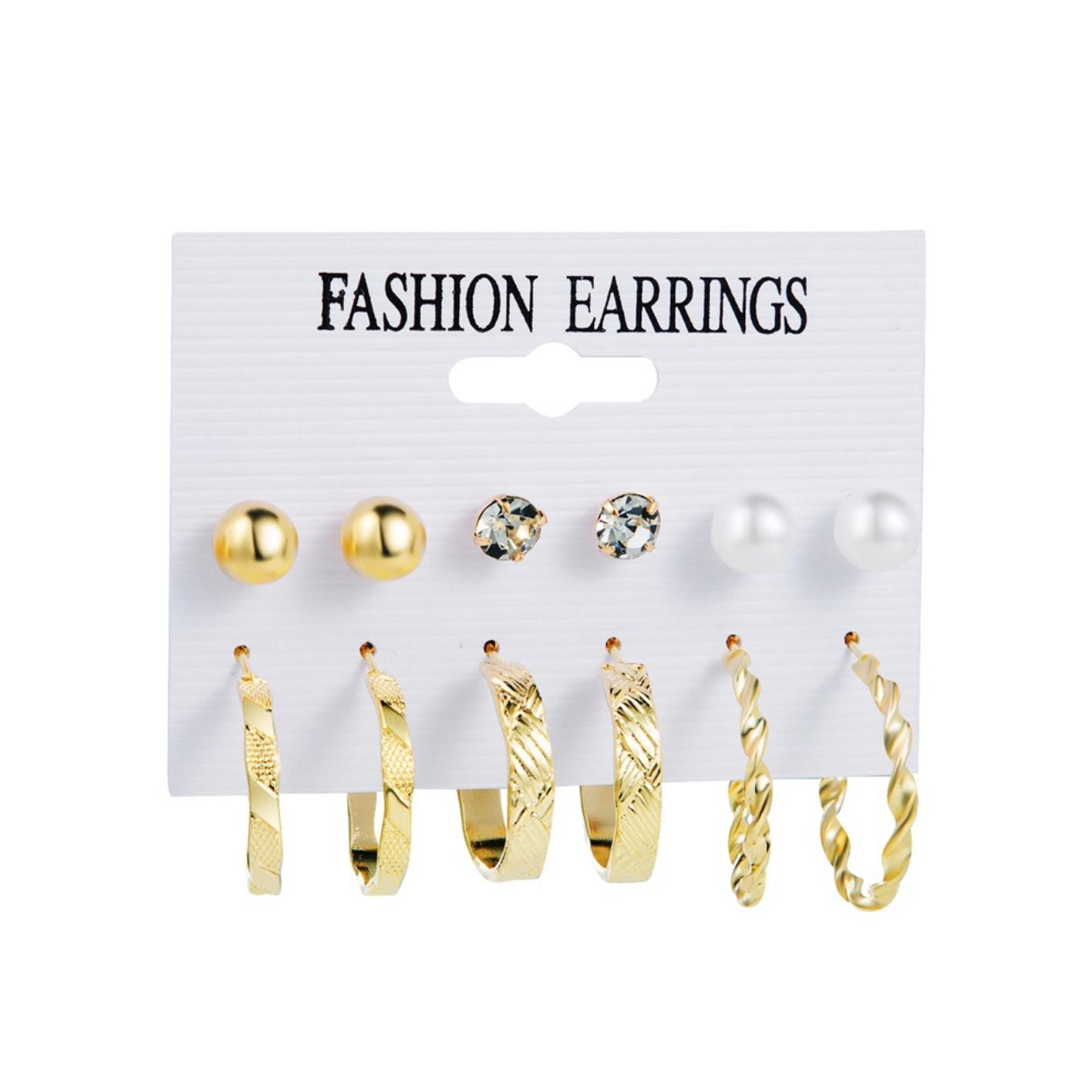 Set cercei Pili-Paradise, Model ms1010-4, Metal, Auriu - eMAG.ro