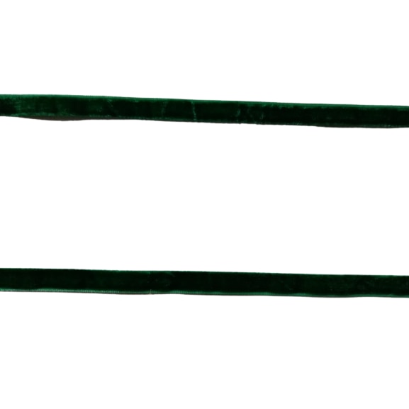 Banda decorativa catifea, verde, dimensiuni 1cm, rola 5m - eMAG.ro