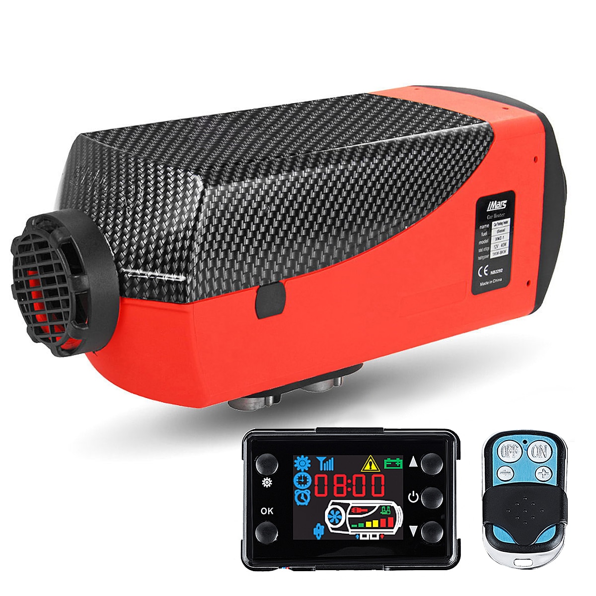 Incalzitor, iMars, Incalzire Stationara, 12V, 2-8kW, Comutator LCD ...