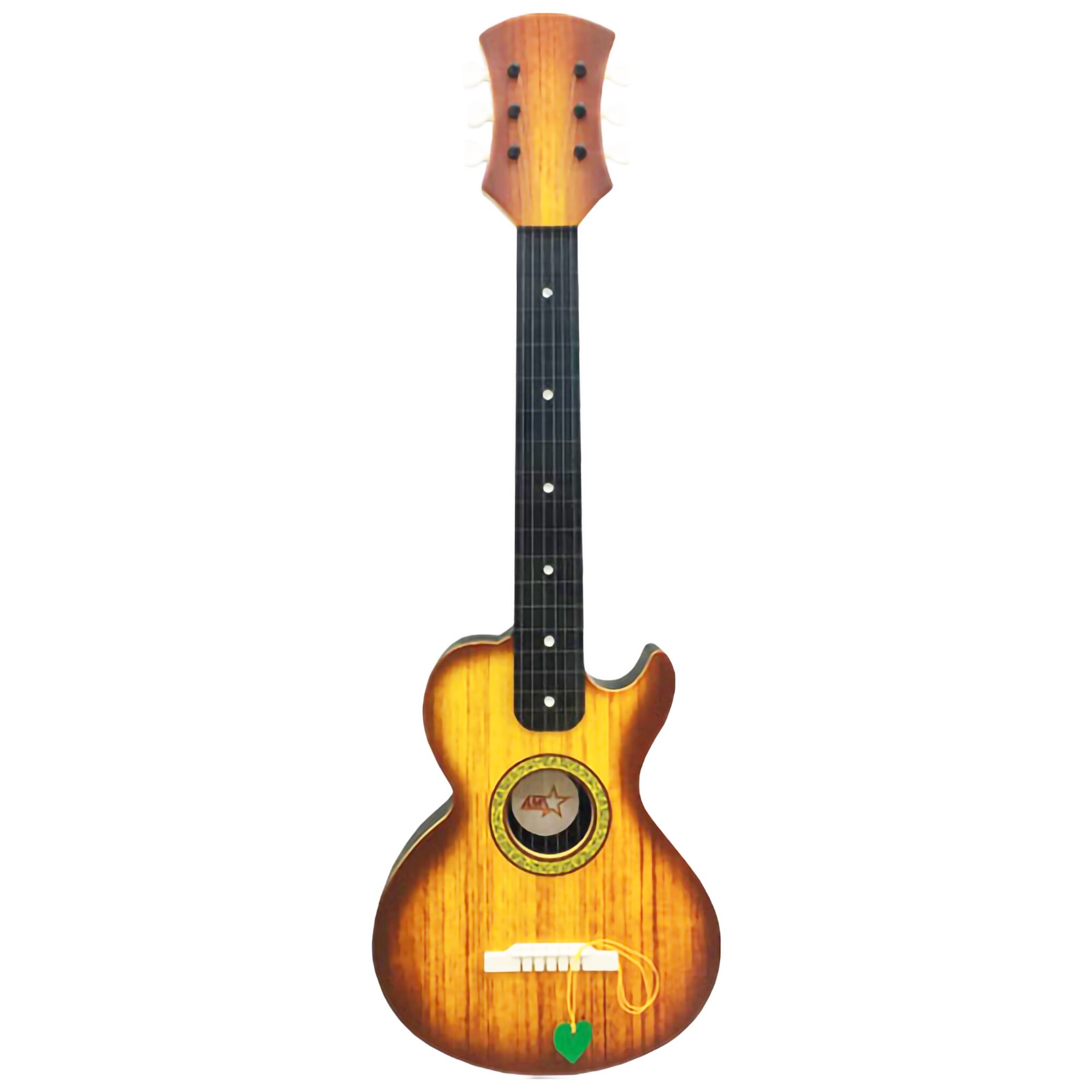 Chitara de jucarie maro din PVC, 67 de cm - AMT3707 - eMAG.ro