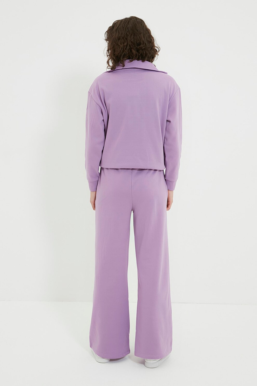 Trendyol, Разкроен спортен панталон, Лилав, M - eMAG.bg