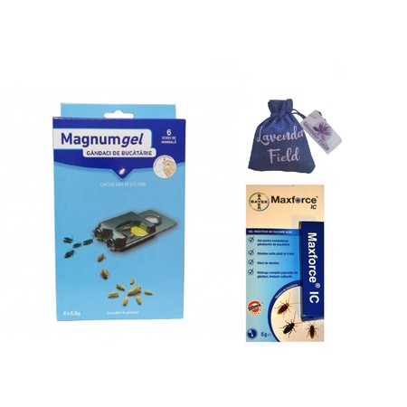 Bayer MaxForce Gel Insecticide Set 5 gr и 6 x Magnum Adhesive Traps ...