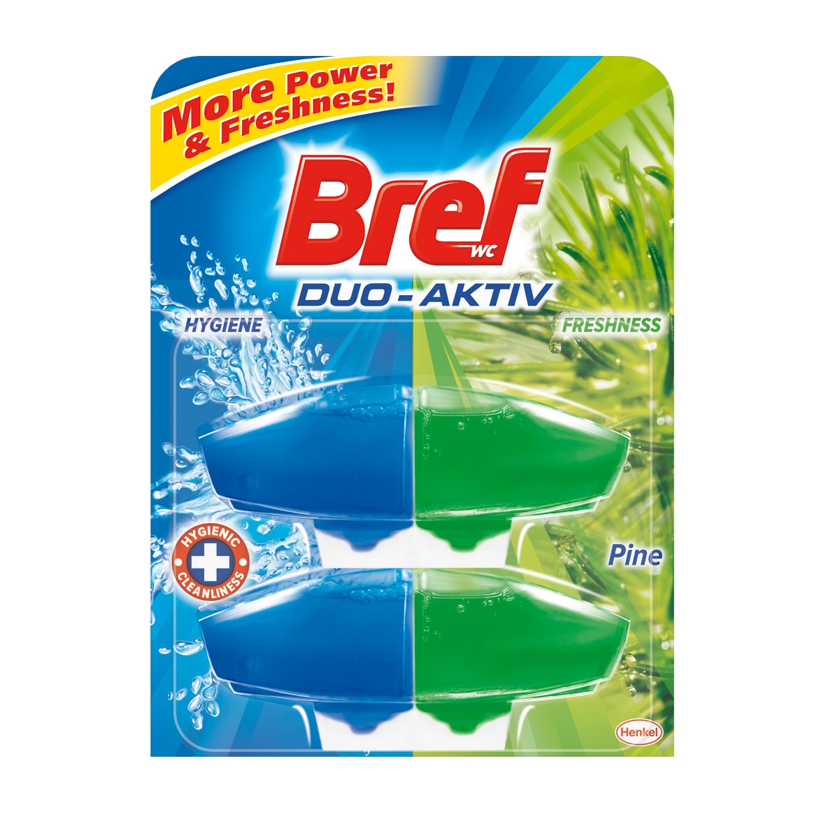Odorizant toaleta Bref Duo Active Pine, 2 x rezerva - eMAG.ro