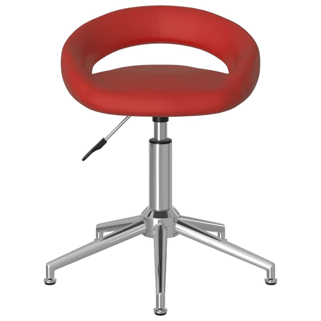 Set 4 Scaune dining pivotante,360 de grade, Modern, rosu vin piele ...