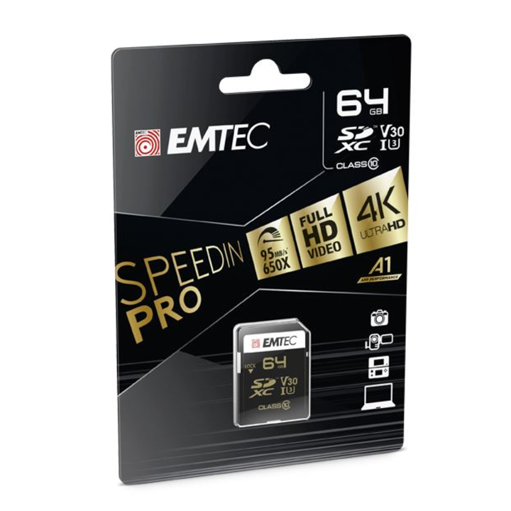 Set Card de memorie + Adaptor, Emtec, 64 GB - eMAG.ro