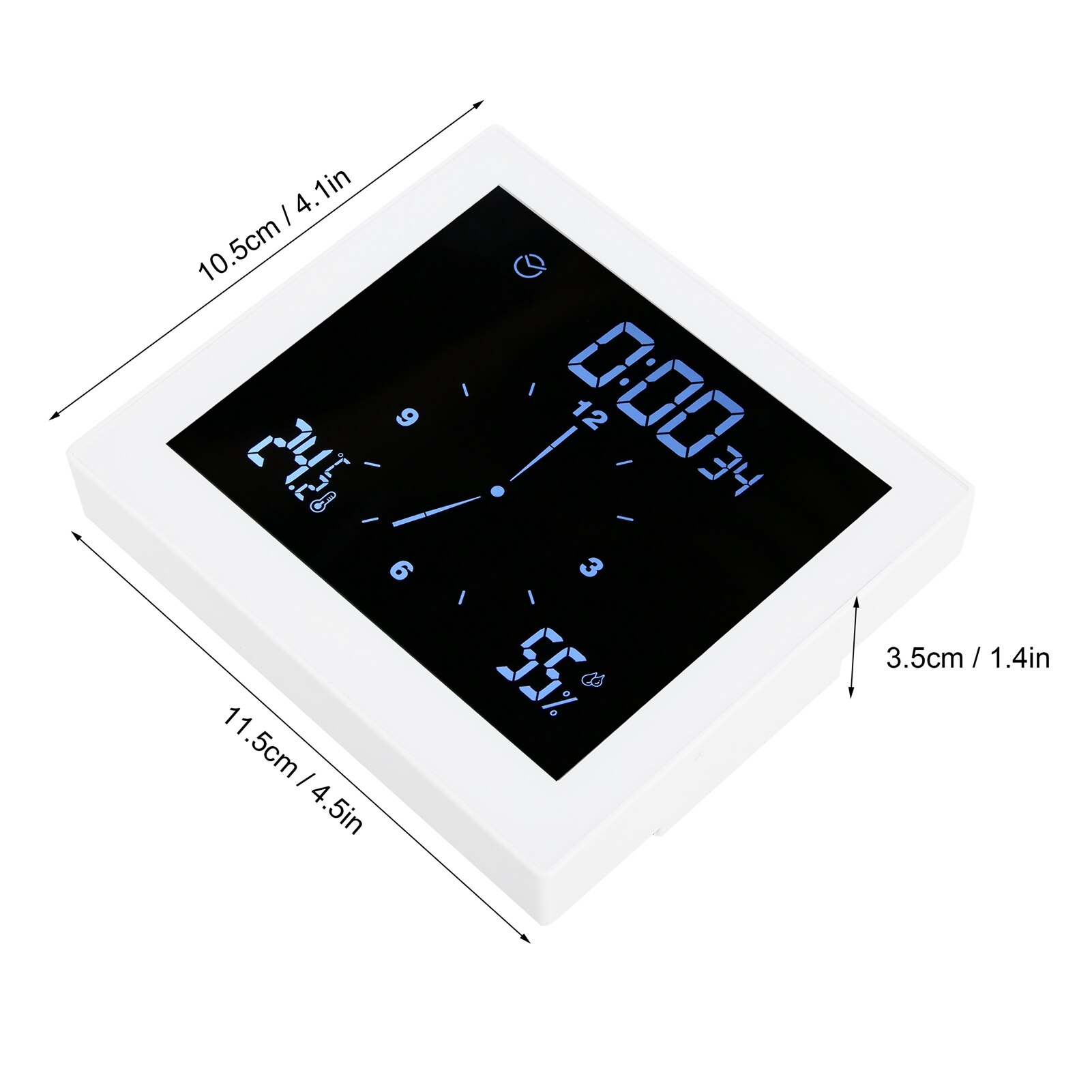 Ceas baie TS-WP10, Plastic, Temporizator, Termometru, Impermeabil ...