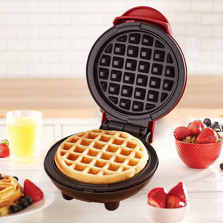 Mini gofrisütő, 350W, jelzőfény, tapadásmentes bevonat - eMAG.hu