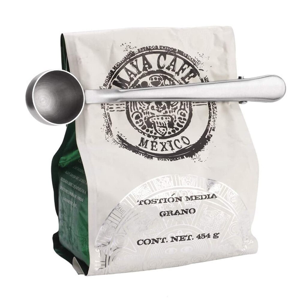 Lingurita dozatoare cafea/ceai, Quasar & Co.®, dozeaza 7 g, cu clema de ...