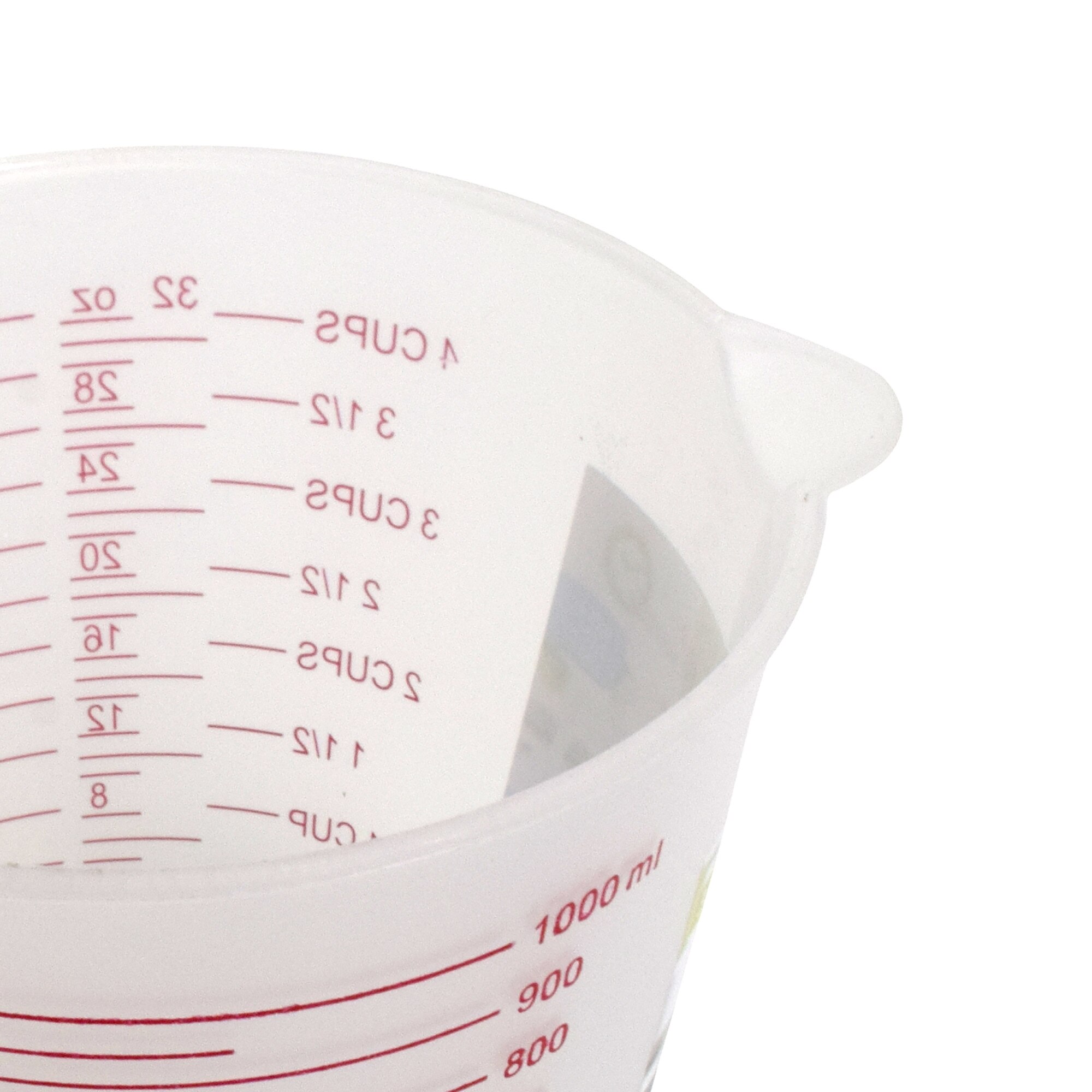 Set 3 cani gradate din plastic,0,25 l,0.50 l,1,00 l, Elegance - eMAG.ro