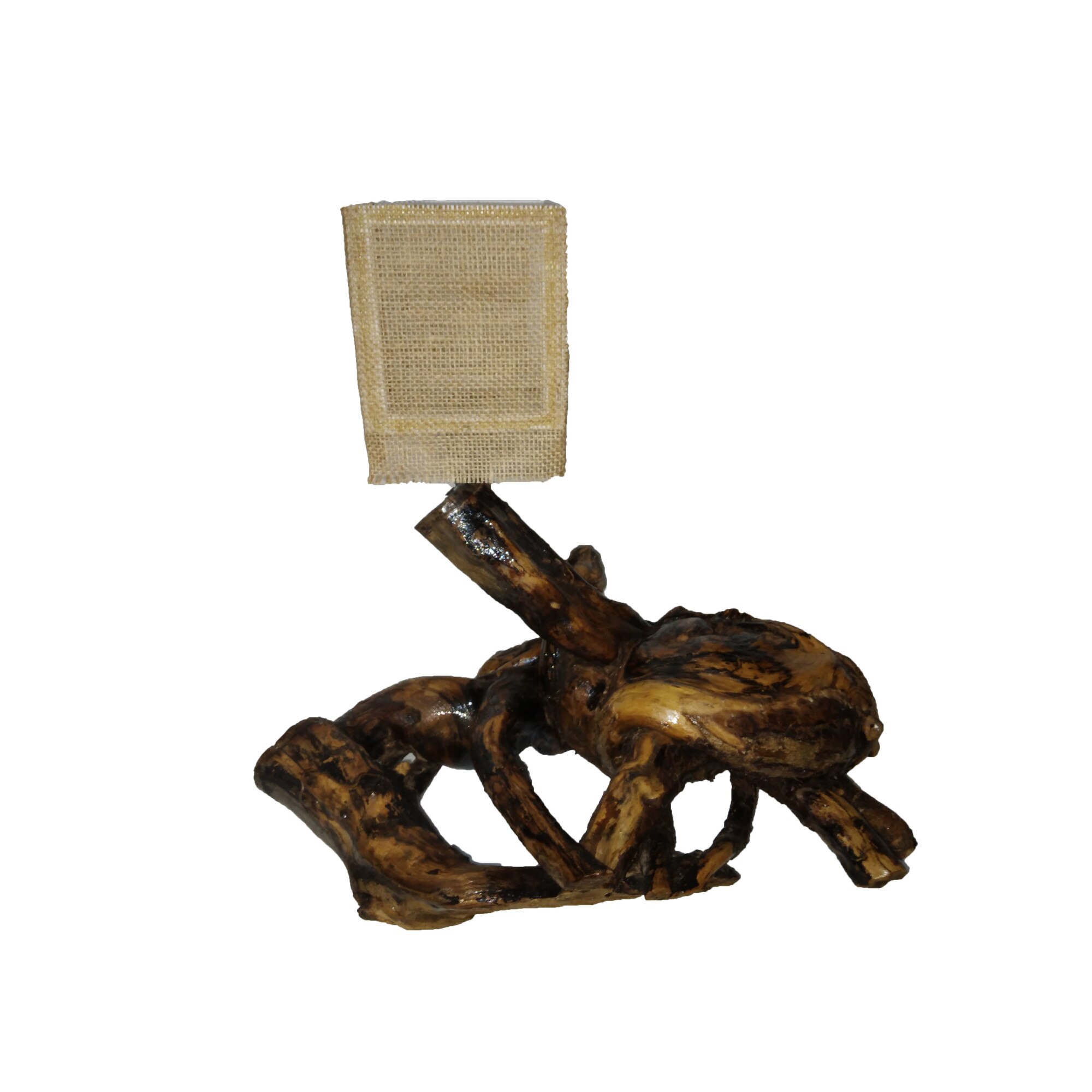 Produs artizanat veioza rustica handmade lemn model 12 - eMAG.ro