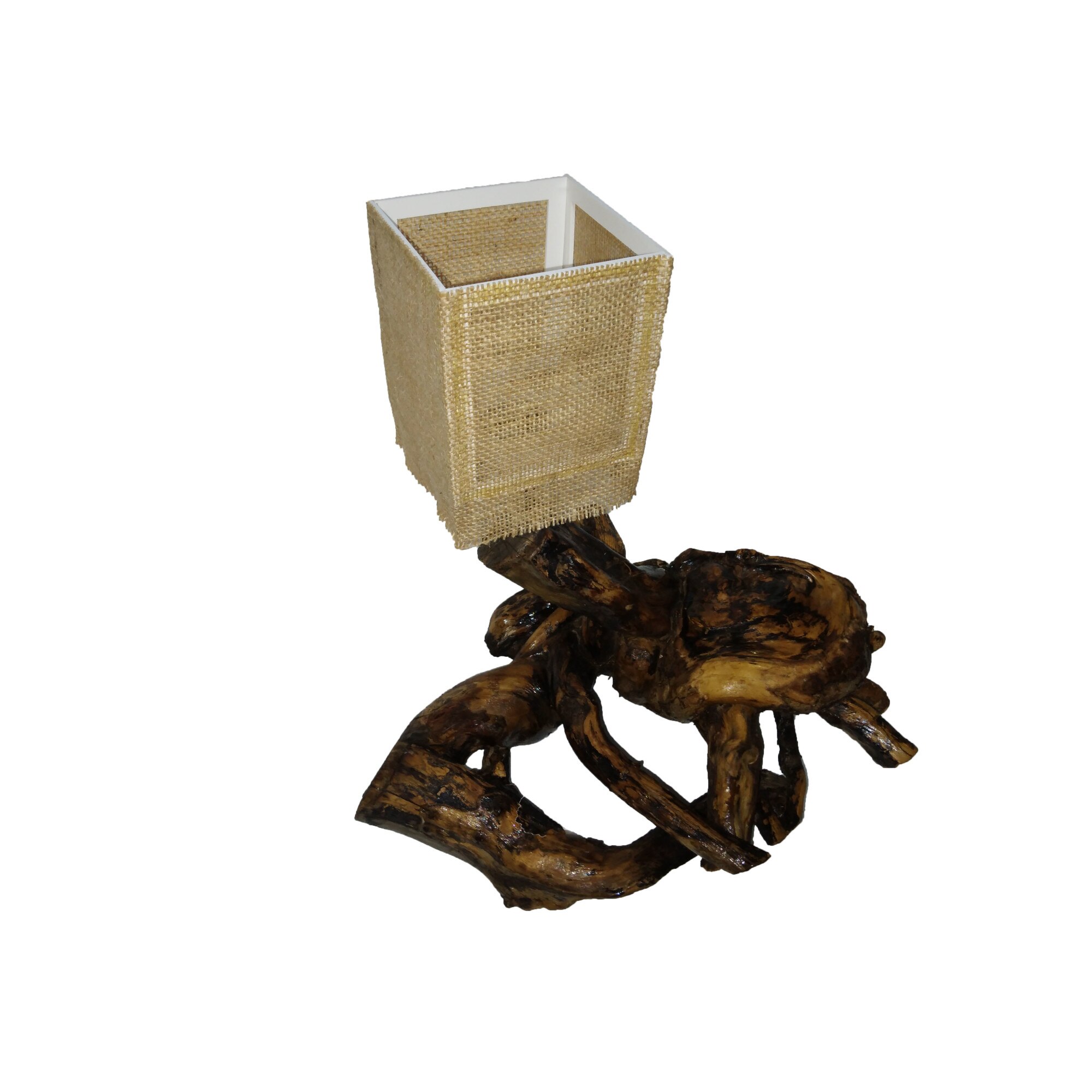 Produs artizanat veioza rustica handmade lemn model 12 - eMAG.ro