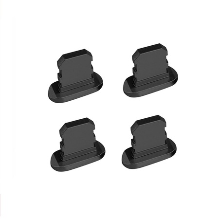 Set 4 capace antipraf, GOGOU, PET, 0.7x0.9 cm, Compatibil cu Apple ...