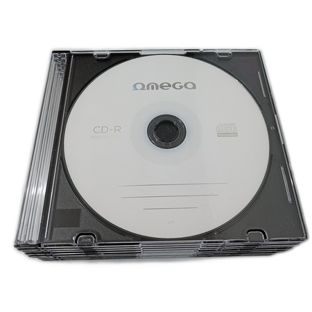 Комплект CD-R, 10 Диска, OMEGA, 700MB, 80 Минути, 52x, С 10 Тънък калъф ...