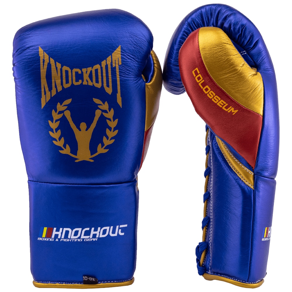 Manusi Box Knockout Competitie "Editie Colosseum", 8OZ, Albastru - eMAG.ro