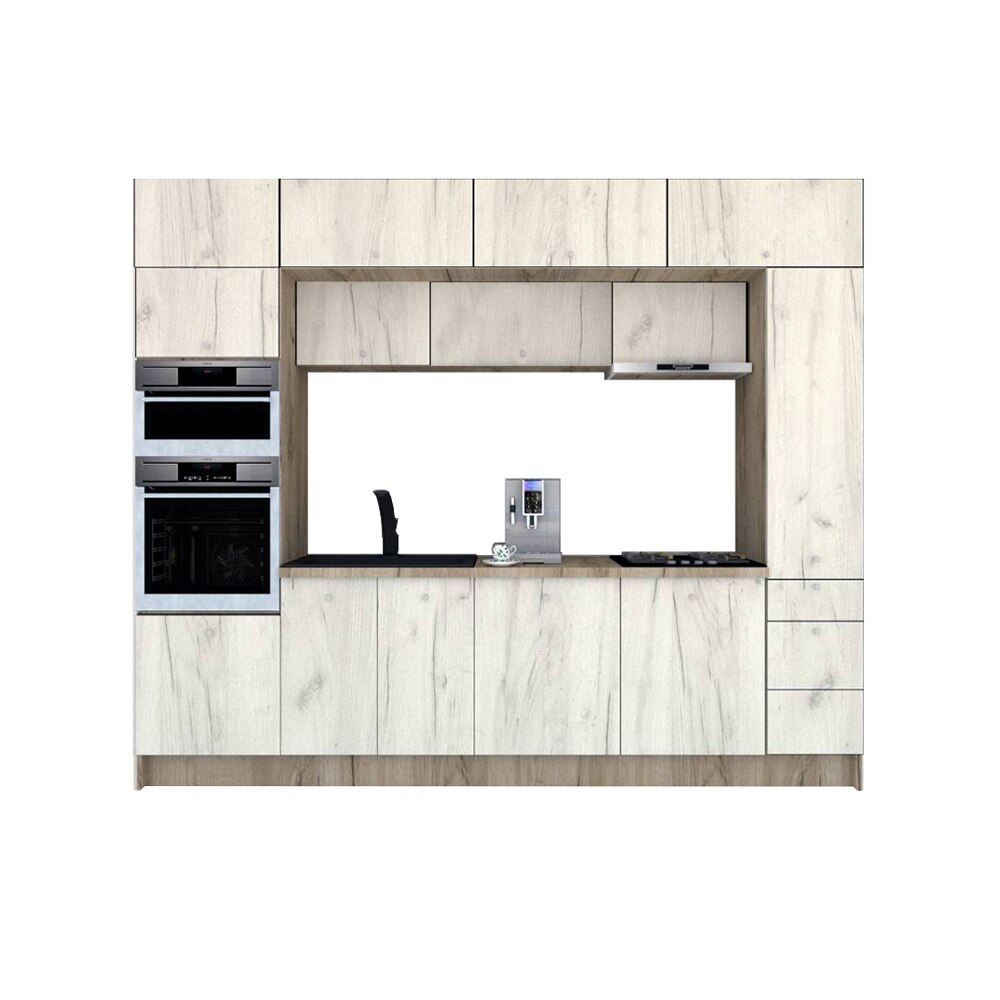 Set Bucatarie Genarom Zone PAL 300, 300 x 243 x 60 cm, K002 / Decor ...