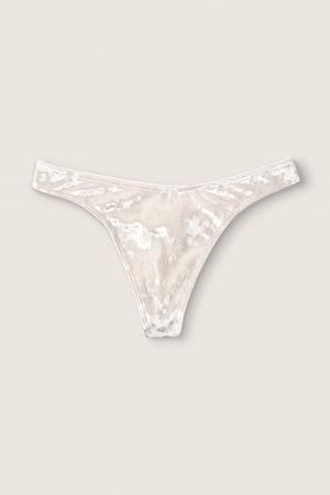 Chilot tanga Victoria's Secret, Velvet Thong, Vanilie, S INTL - eMAG.ro