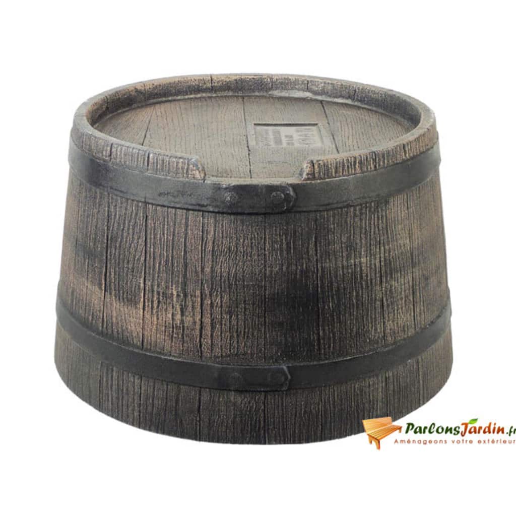 Suport butoi apa de ploaie cu aspect de lemn Nature, Polietilena, 30.5 ...