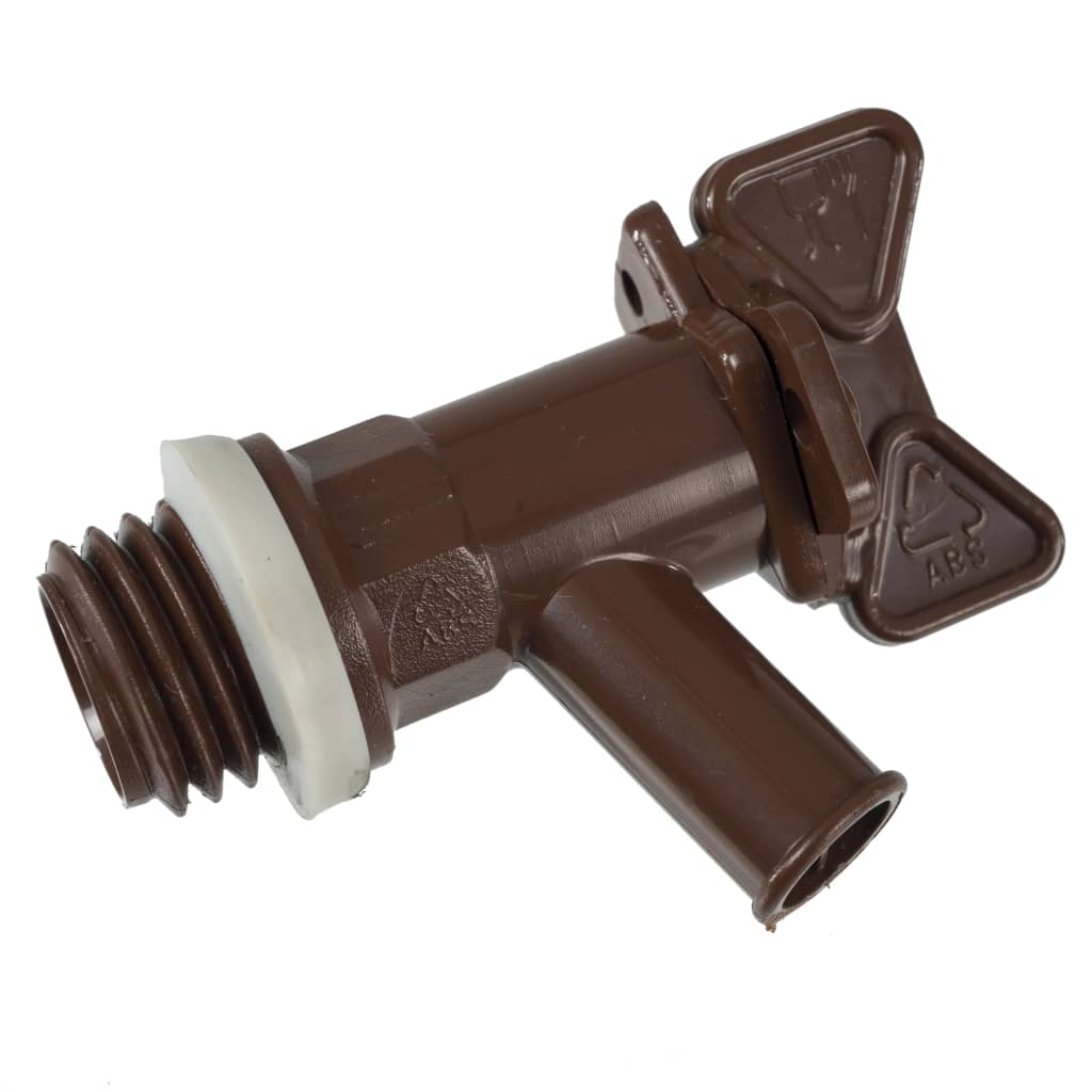 Butoi de apa de ploaie cu aspect de lemn Nature, Polietilena, 50.5 x 66 ...