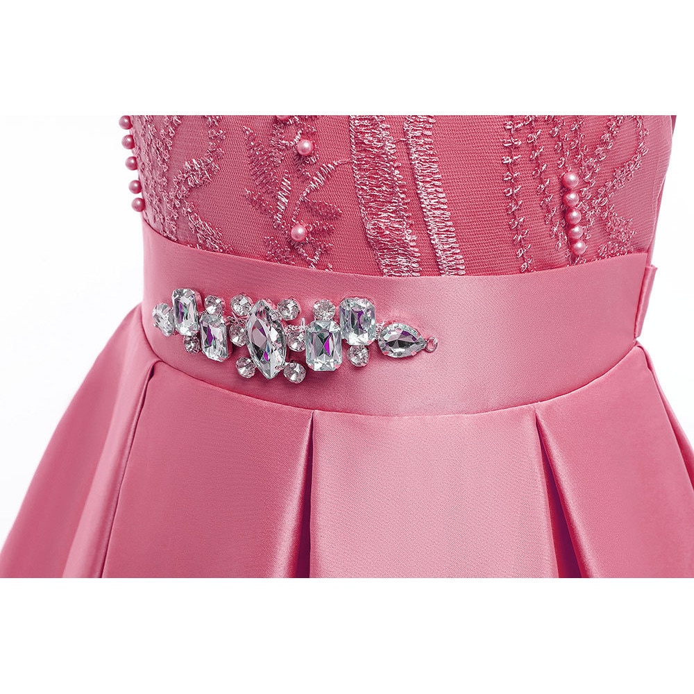 Rochie fete, Poliester, Roz, 140 cm, 11-12 ani - eMAG.ro