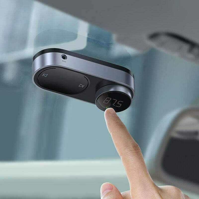 Modulator FM auto, Baseus, car kit, Bluetooth 5.0, aux, incarcare ...