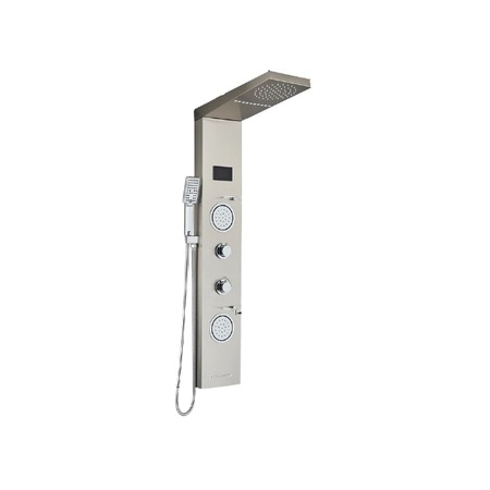 Panel de Dus Multifunctional cu LED, afisaj digital, Crom, jeturi SPA ...