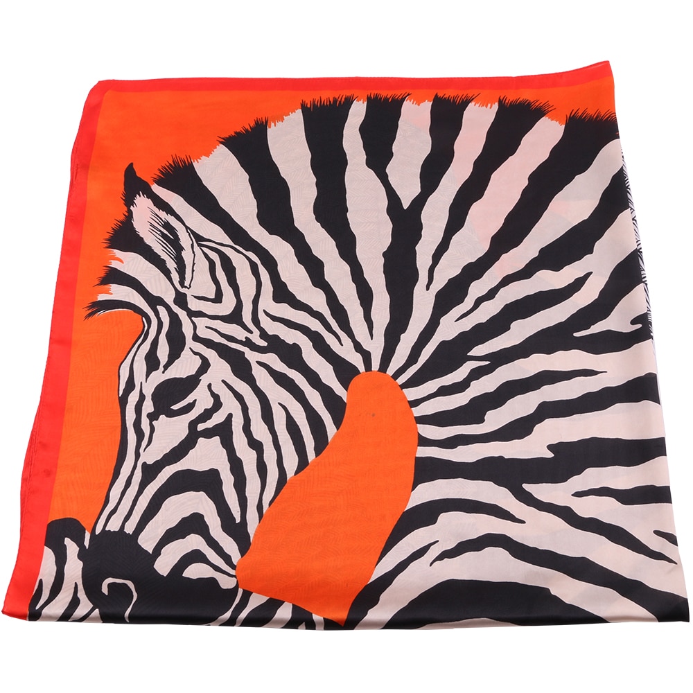 Esarfa dama, de plaja sau promenada, 110 x 110, imprimeu zebra, SK14RD ...