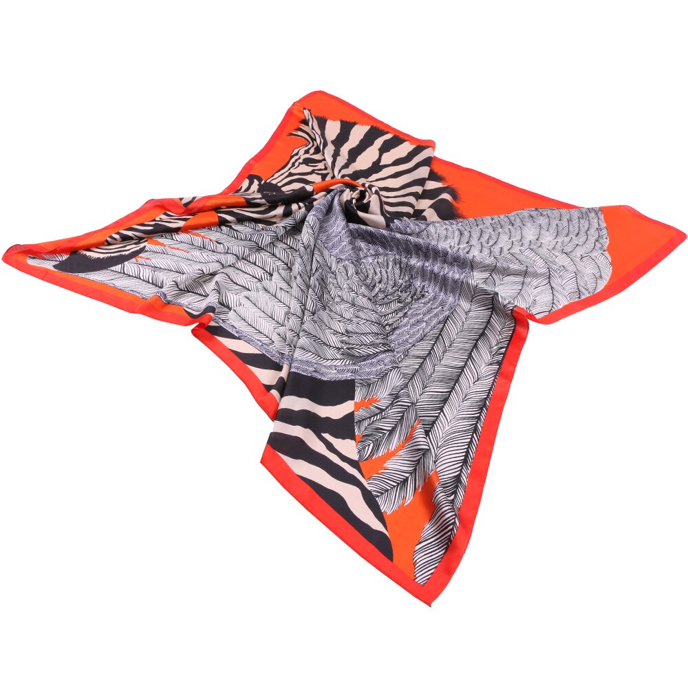 Esarfa dama, de plaja sau promenada, 110 x 110, imprimeu zebra, SK14RD ...