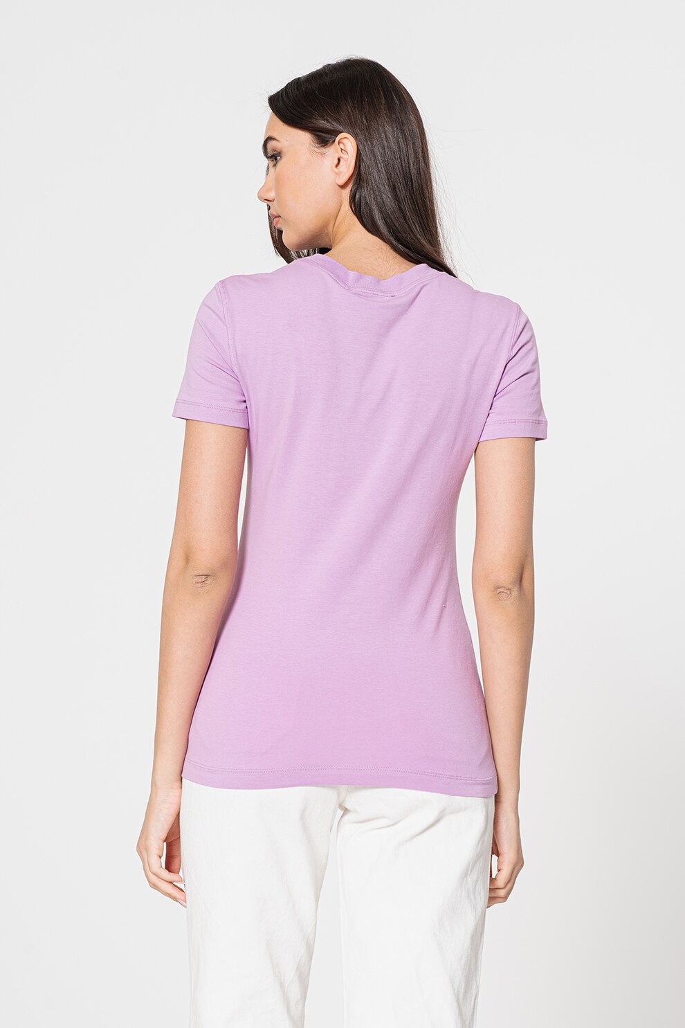 Versace Jeans Couture, Tricou cu logo, Lila, XS - eMAG.ro
