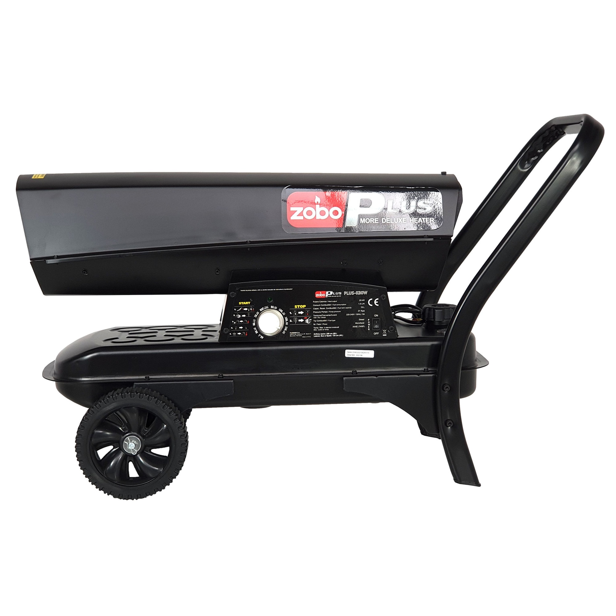 Tun de aer cald Zobo PLUS-K80W, Diesel, Ardere directa, Putere 20kW - eMAG.ro