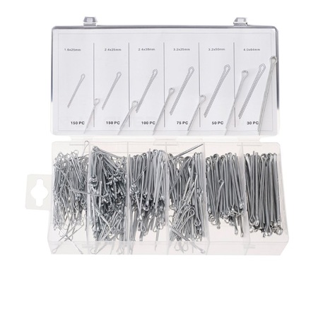Set 555 buc de stifturi drepte, Tagred, din otel, 6 dimensiuni, intre 1 ...