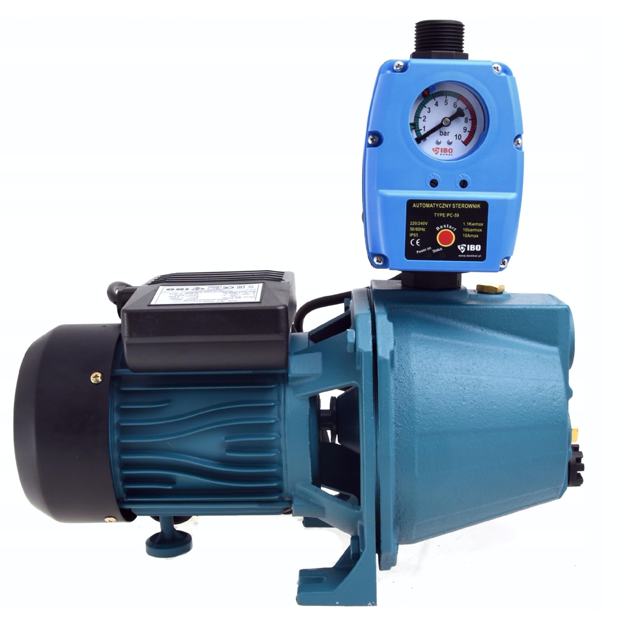 Hidrofor electronic IBO Dambat JET100A (a), motor 1.1 Kw, inaltime ...