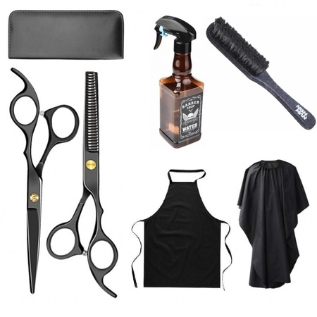 Set Frizerie Claudiu cu Foarfeci Tuns & Filat BlackCuts, Pulverizator ...