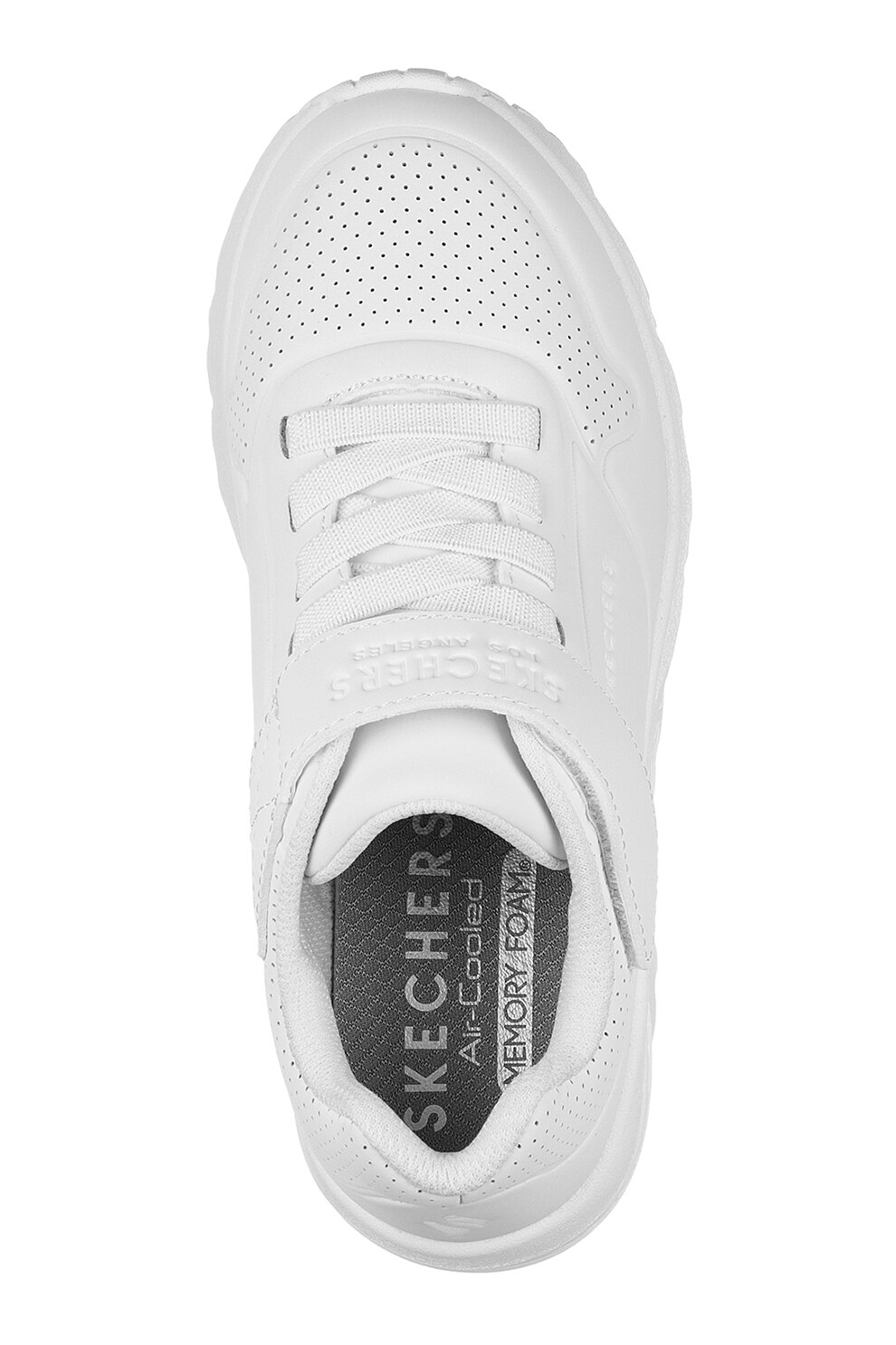 Skechers, Pantofi sport de piele ecologica Uno Lite Vendox, Alb, 30 EU - eMAG.ro