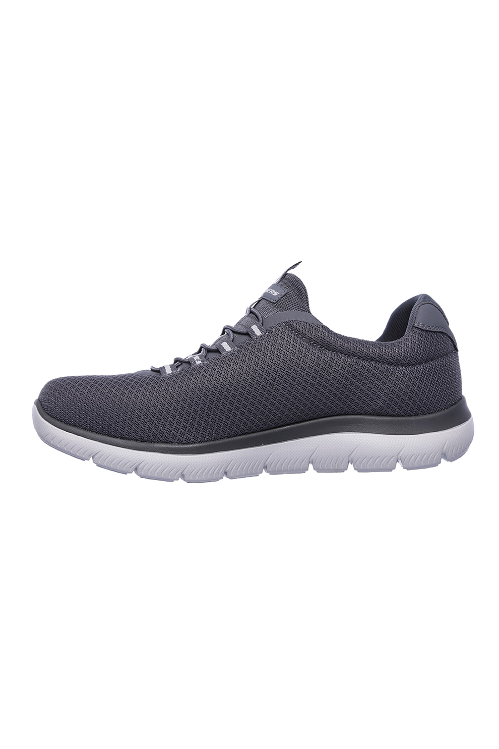 Skechers, Pantofi sport slip-on Summits, Gri carbune, 46 - eMAG.ro