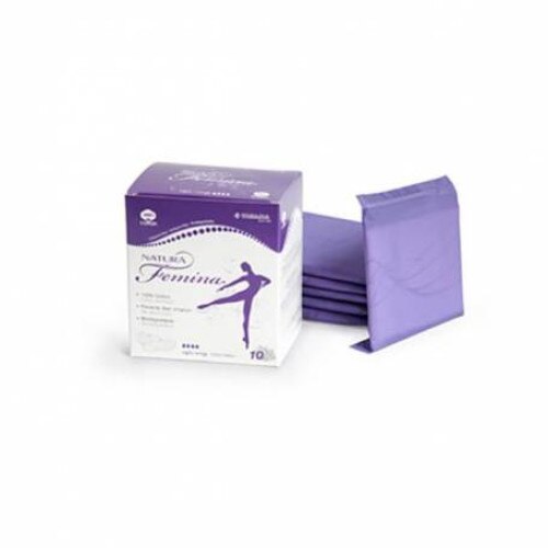 Absorbante de noapte din 100% bumbac natural 4 picaturi, Natura Femina ...