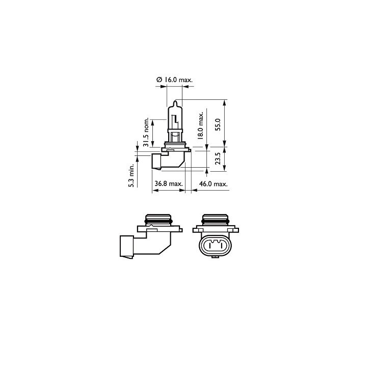 Bec far HB3 12V P20d 65W (blister) X-TREME Vision Pro150 Philips, 1 ...
