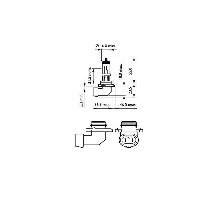 Bec far HB4 12V P22d 51W, Vision Philips - eMAG.ro