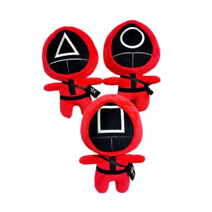 Комплект от 13 интерактивни играчки The Squid Game, ключодържател ...